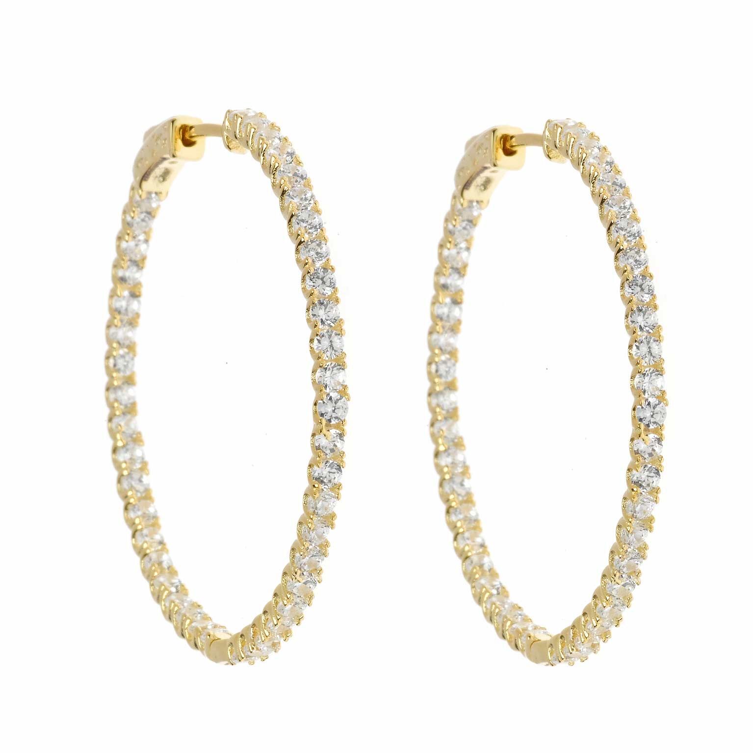Aritos Mini de Plata con Piedras de colores y triángulo - Girbes Joyas