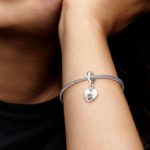 PANDORA Charm Colgante en plata de ley Corazón Amigos para Siempre ...